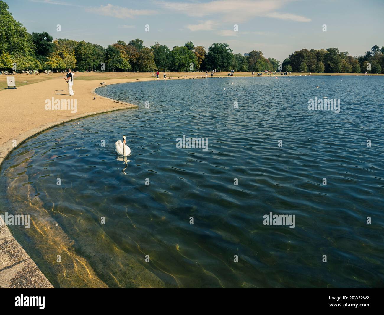 Kensington gardens lake hi-res stock photography and images - Alamy