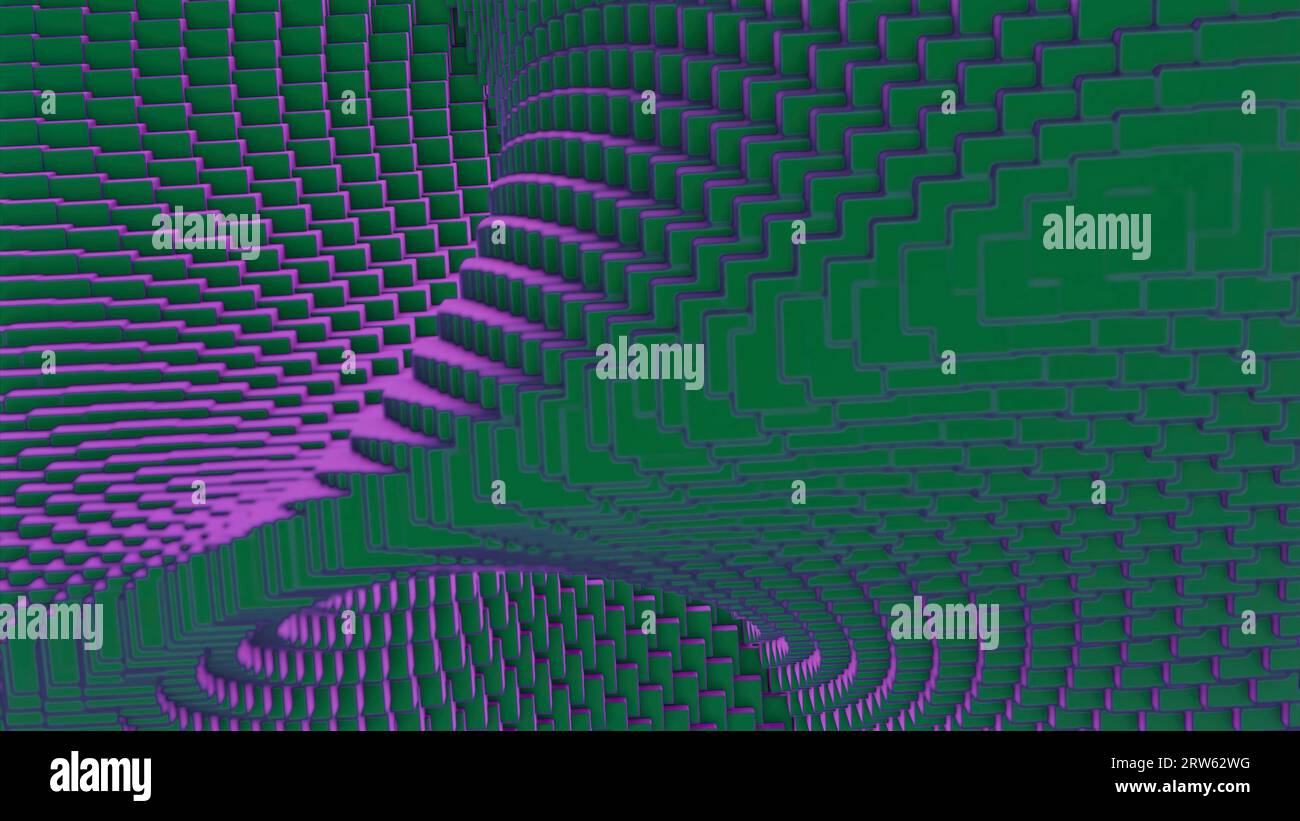 Background with moving 3d visual distortion. Design. Background with ...