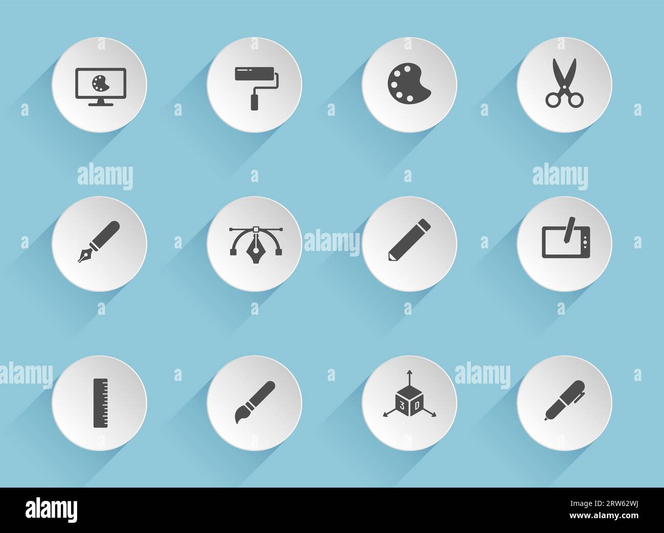 art and design vector icons Stock Vector Image & Art - Alamy