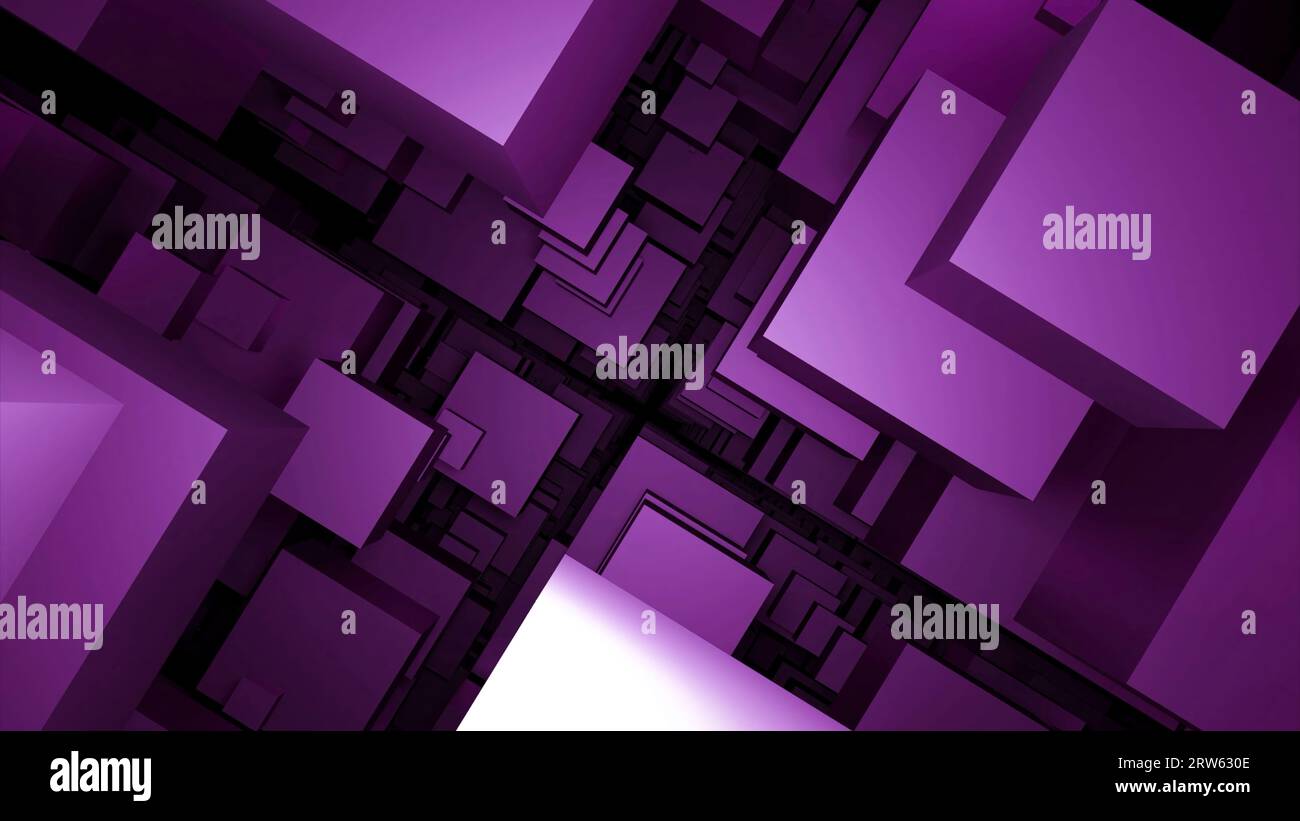 Movement in gap between squares. Design. Jump in geometric space of ...