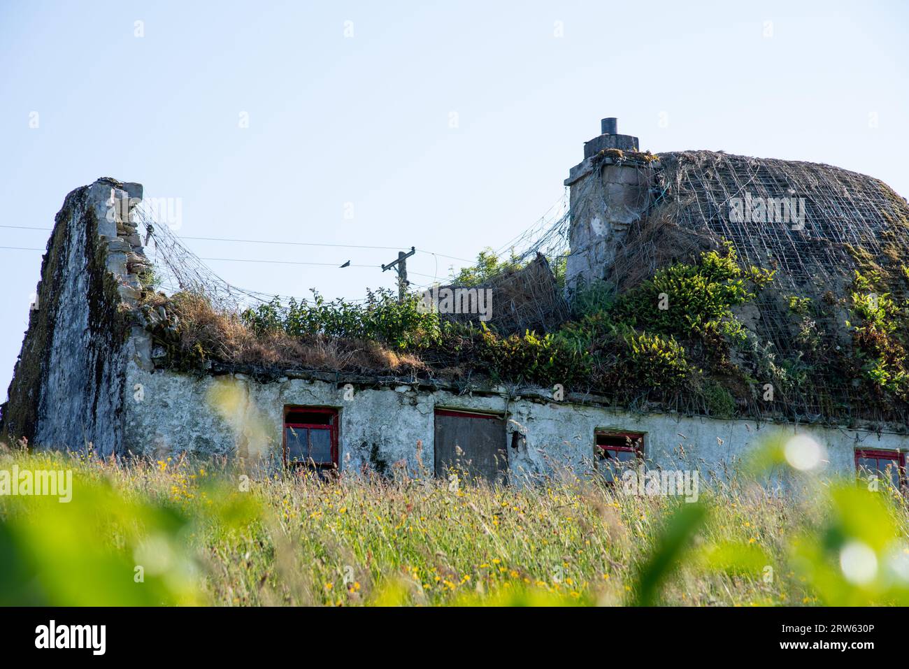 The old house on Inishmore, Aran Island, Co, Galway, Ireland Stock ...