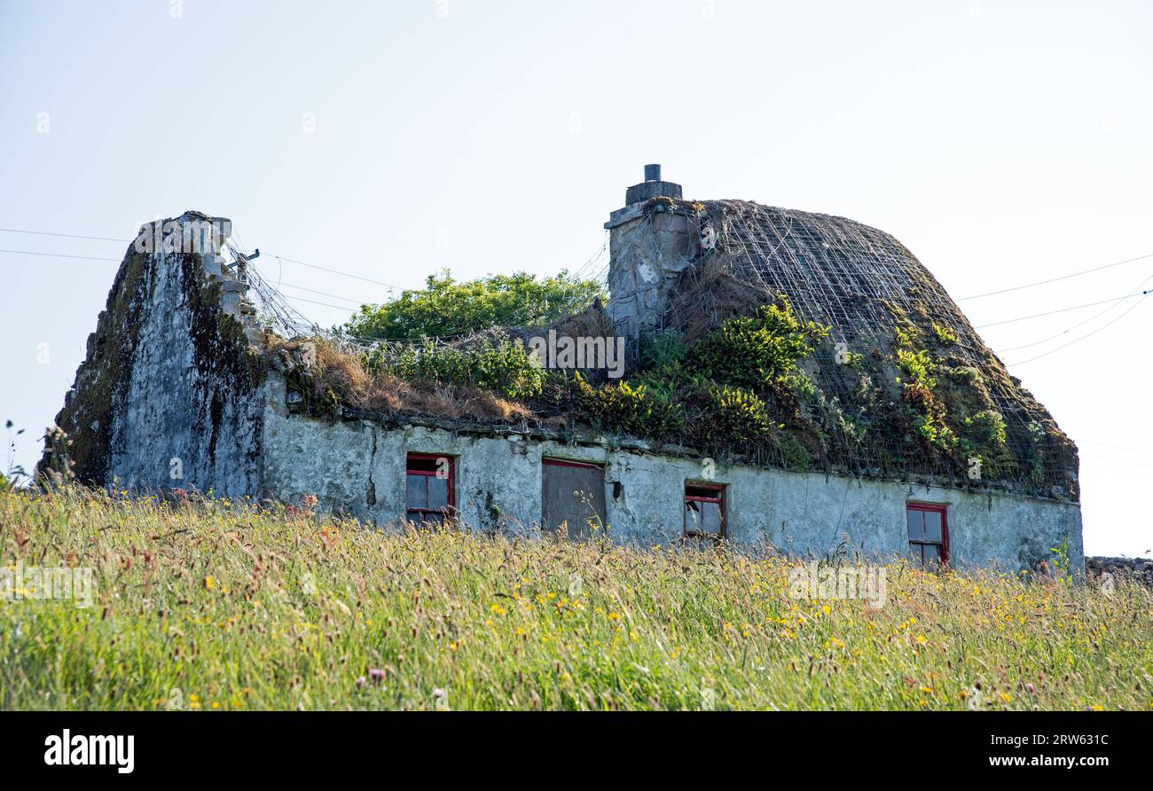 The old house on Inishmore, Aran Island, Co, Galway, Ireland Stock ...