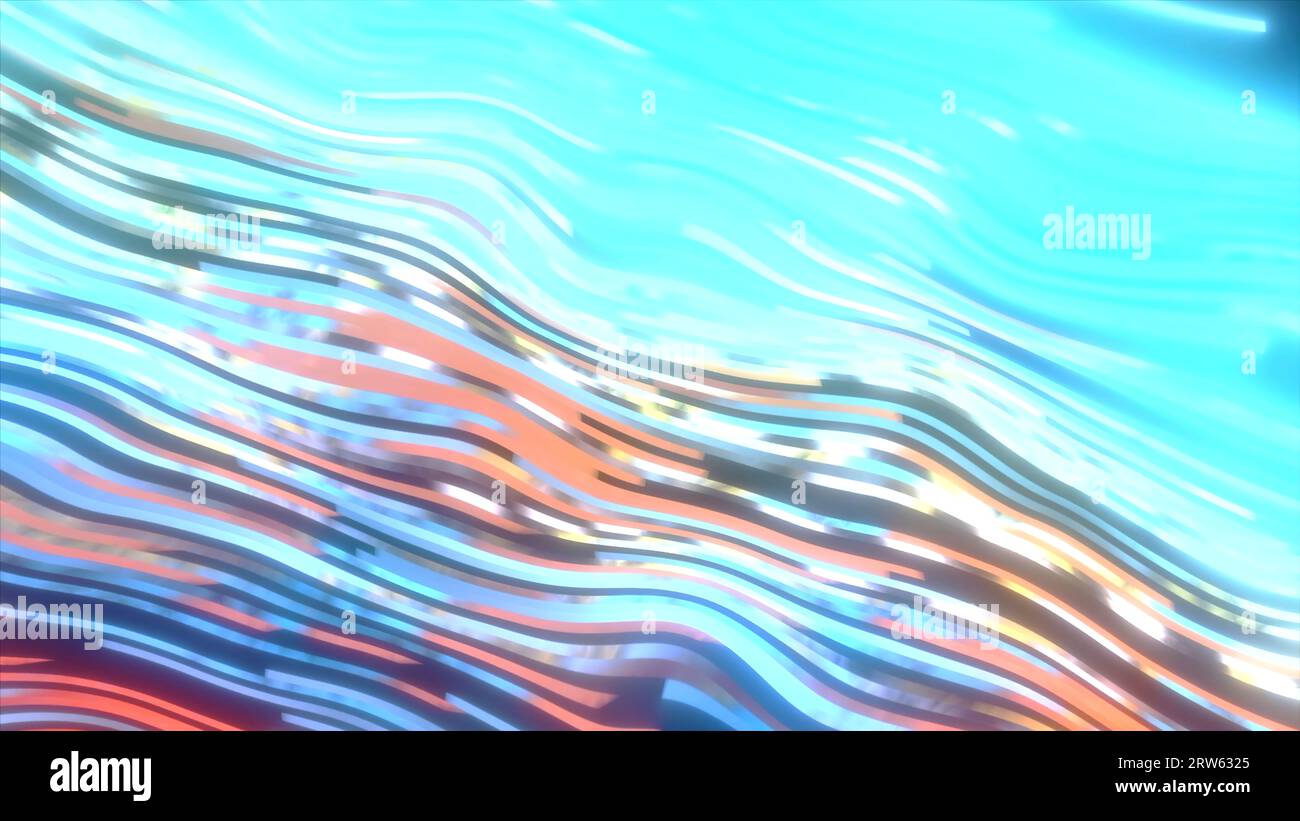 Colorful cyber shimmer with lines. Motion. Glitch effect with colorful ...