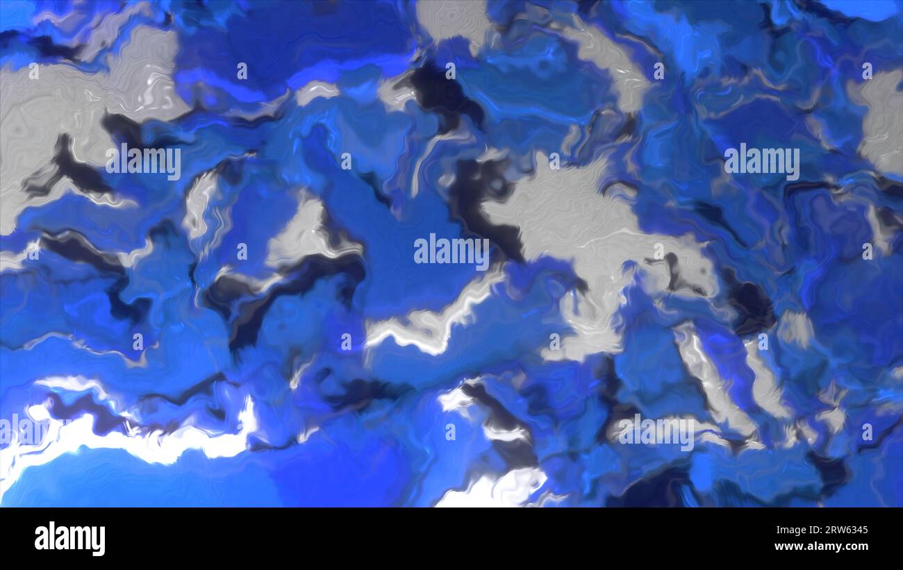 Colorful spots move in abstract fluid pattern. Motion. Animation of ...