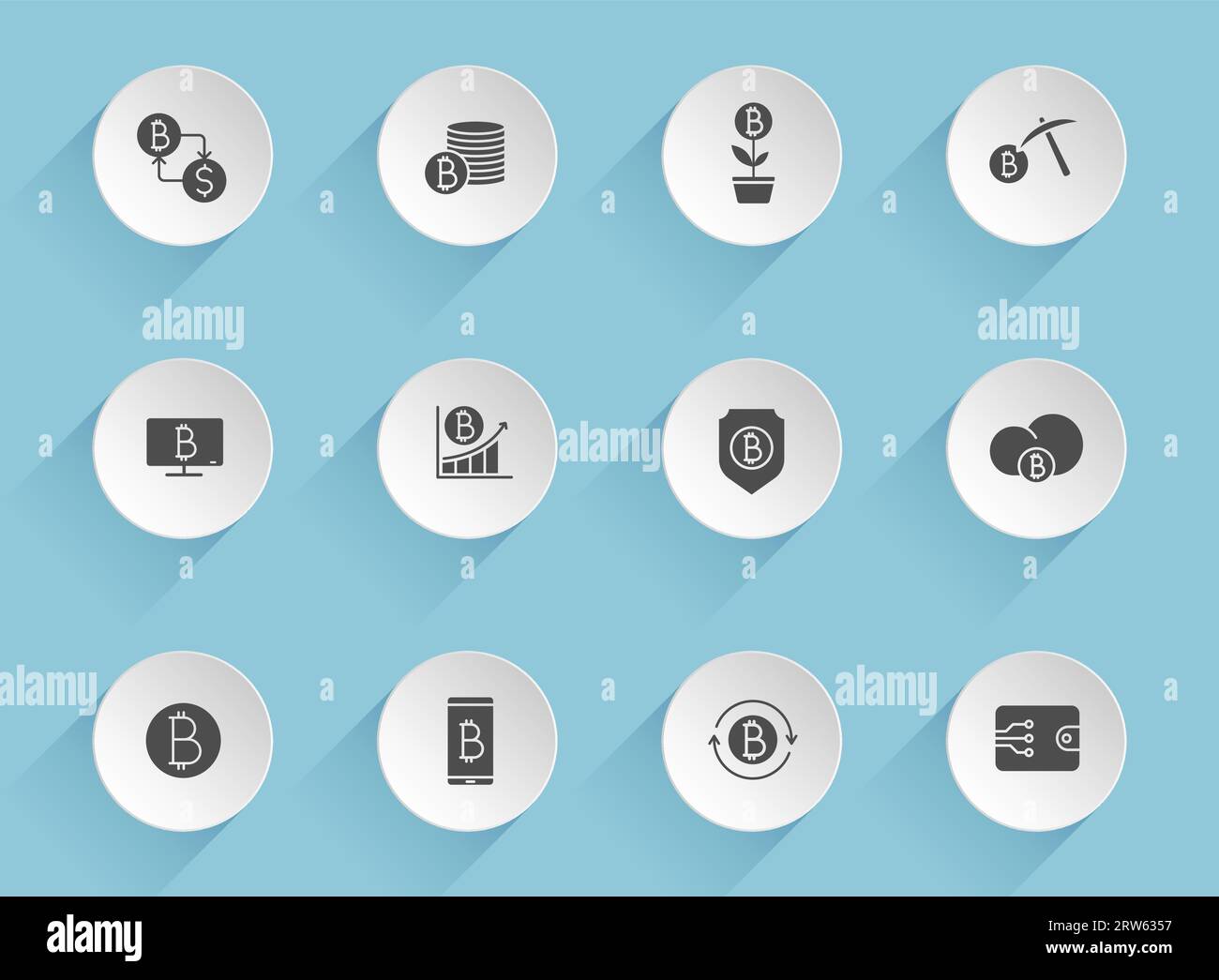 bitcoin vector icons Stock Vector Image & Art - Alamy