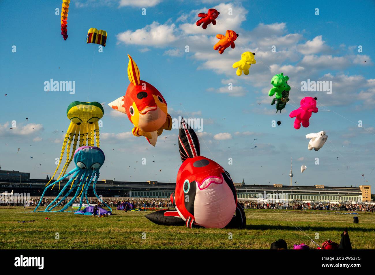 Festival der Riesendrachen auf dem Tempelhofer Feld in Berlin, 16.09. ...