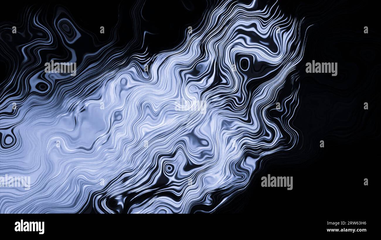 Flashing pulsations in pattern of electric waves. Motion. Liquid ...