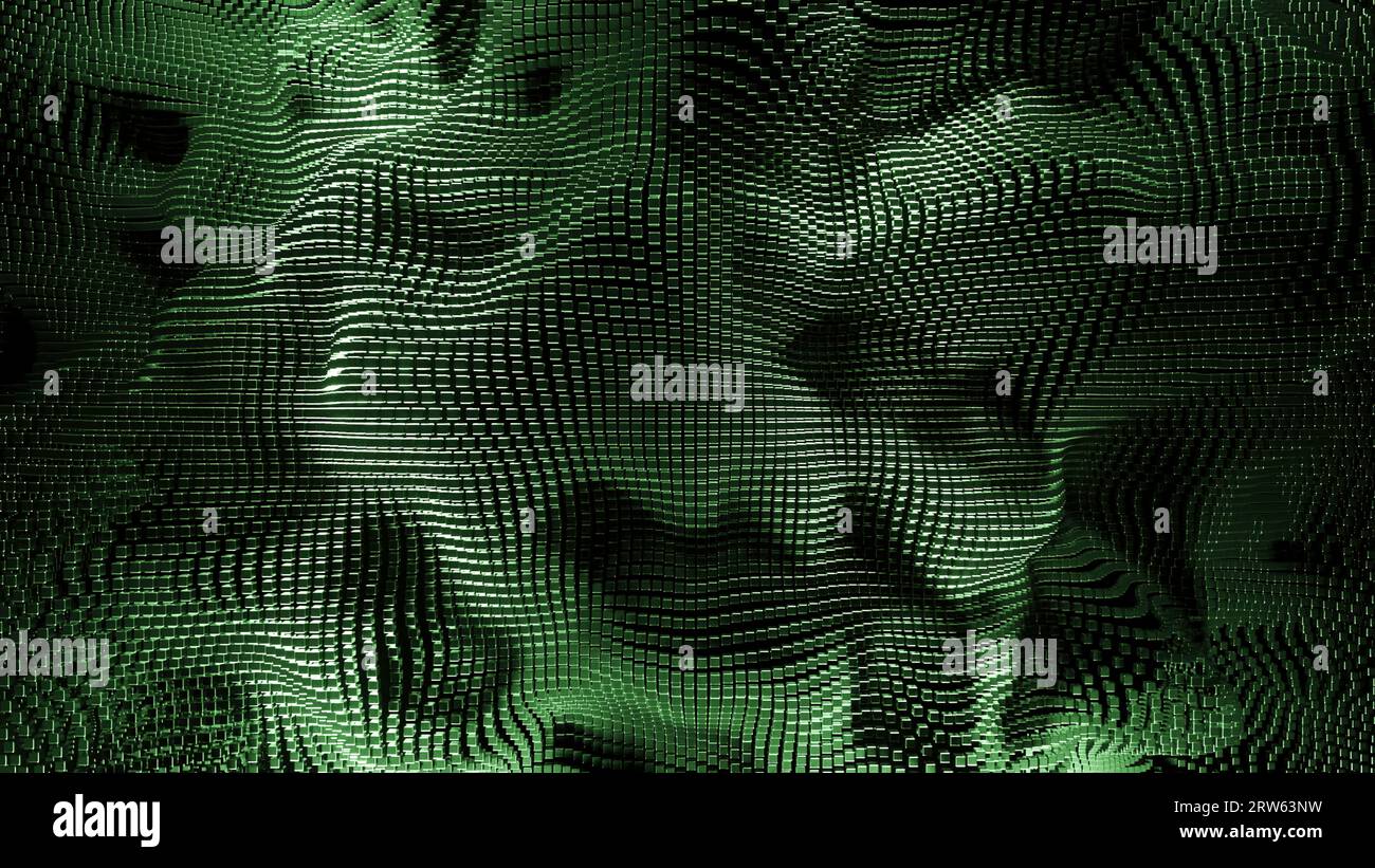 Virtual waves from points. Design. Technological virtual vibrations ...