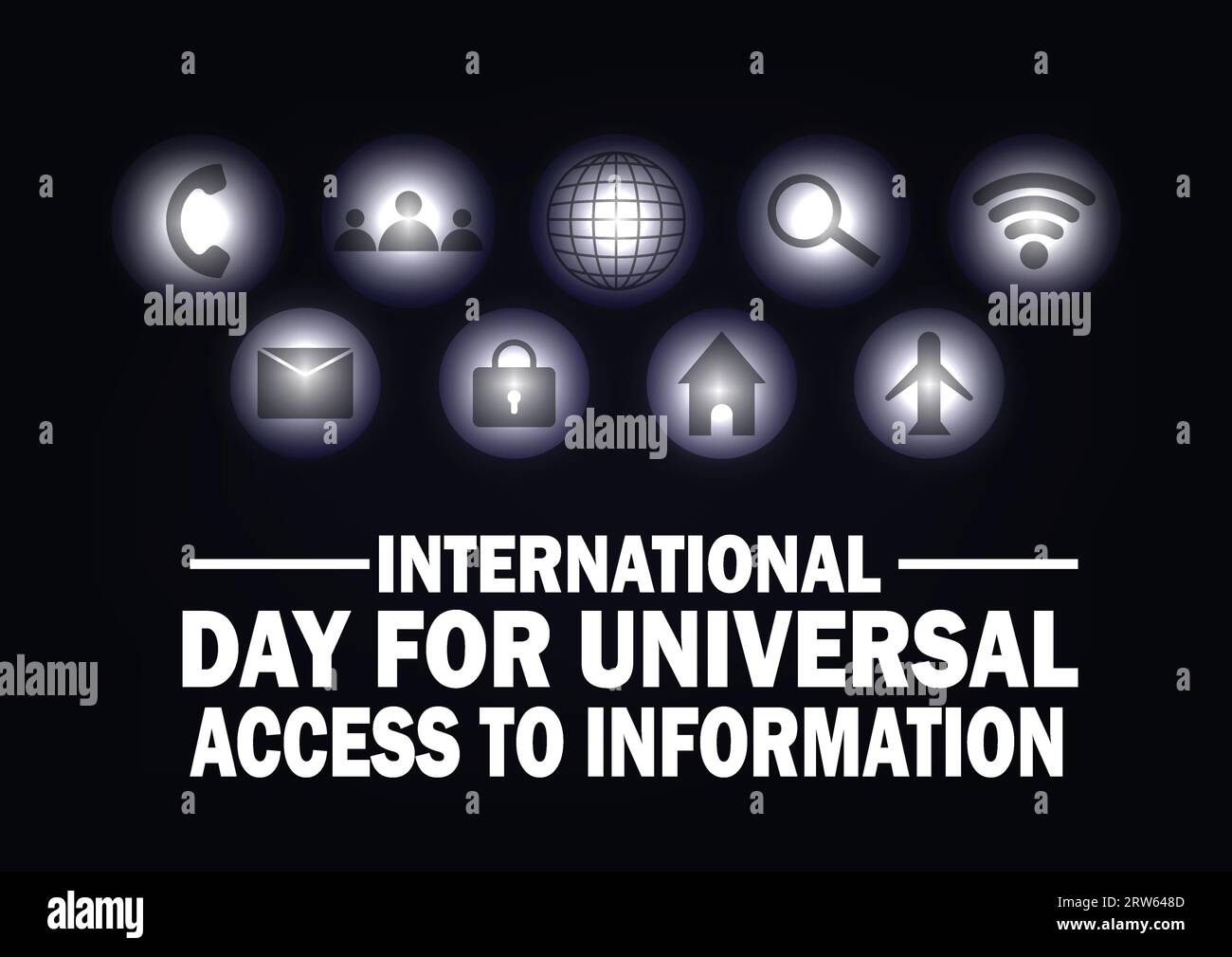 International Day for Universal Access to Information. Vector ...