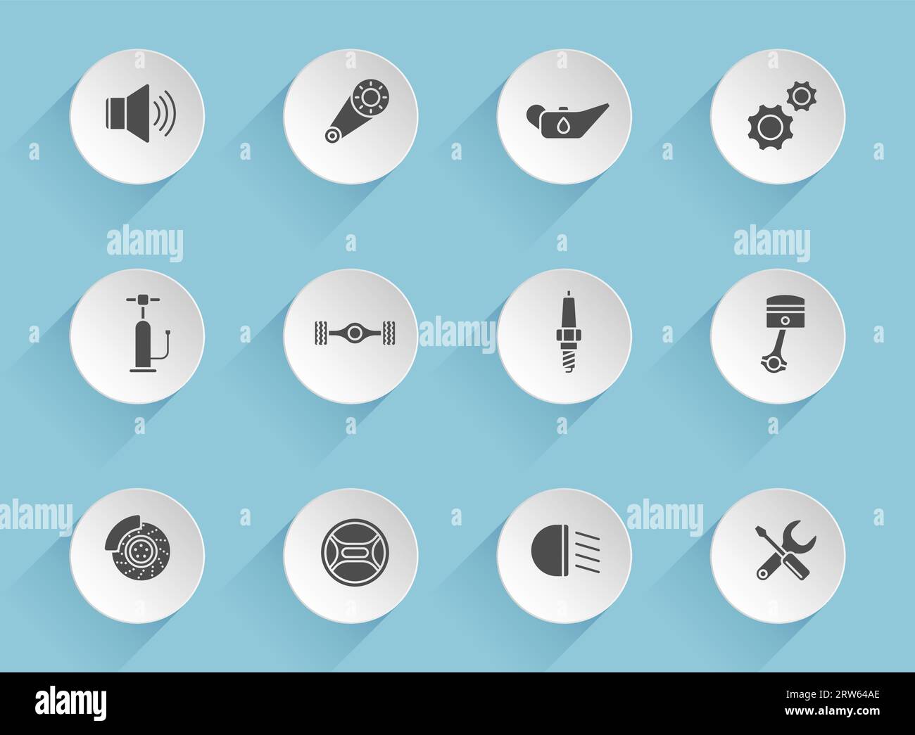 car service vector icons Stock Vector Image & Art - Alamy