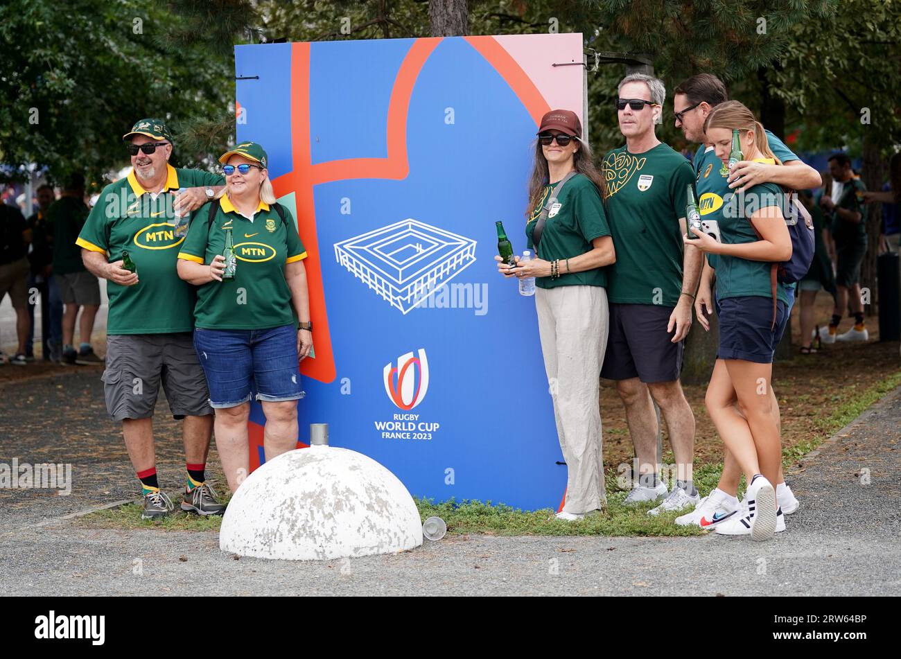 South Africa pose for a photo prior to the Rugby World Cup 2023, Pool B ...