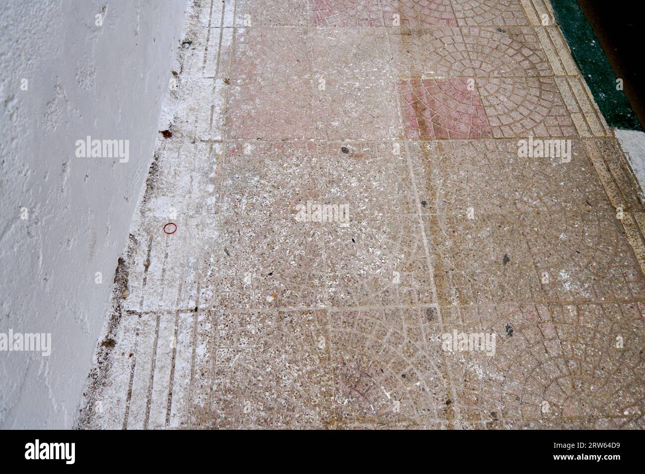 Vintage pavement on the sidewalk Stock Photo - Alamy