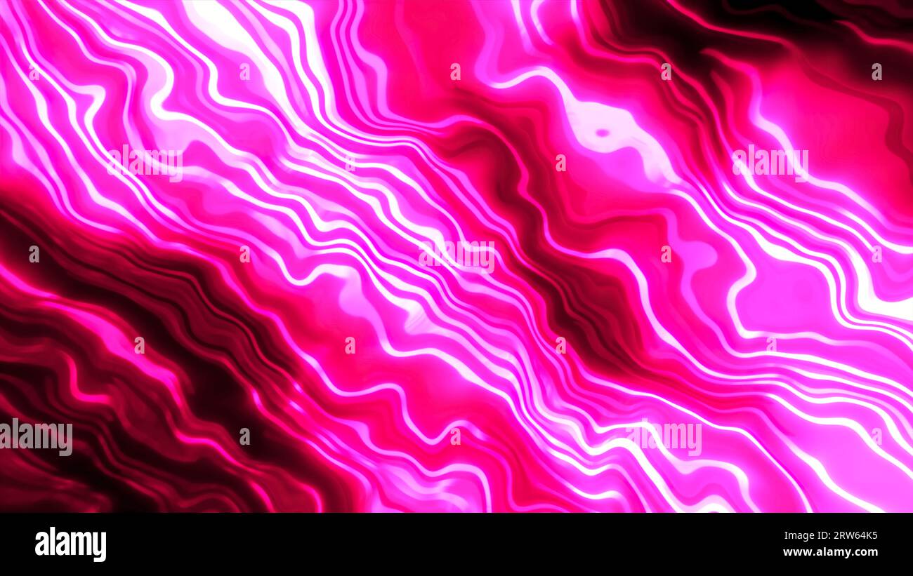 Glowing curved lines blink in electric current. Motion. Neon curves ...