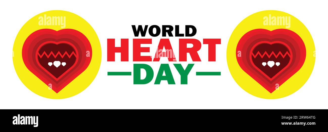 World Heart Day Vector Illustration Suitable For Greeting Card