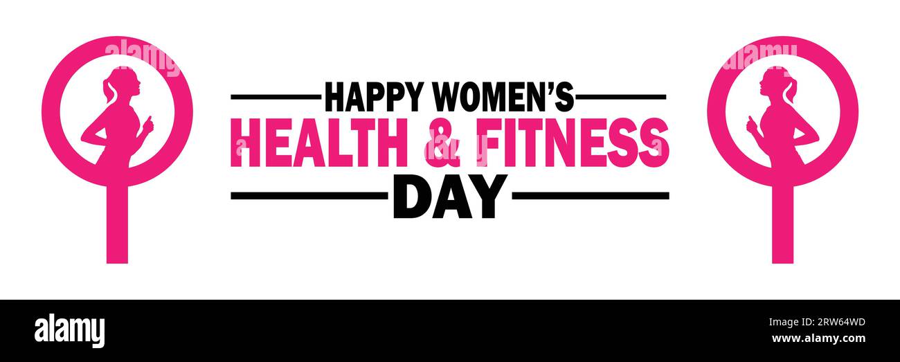 Happy Women's Health and Fitness Day. Holiday concept. Template for ...