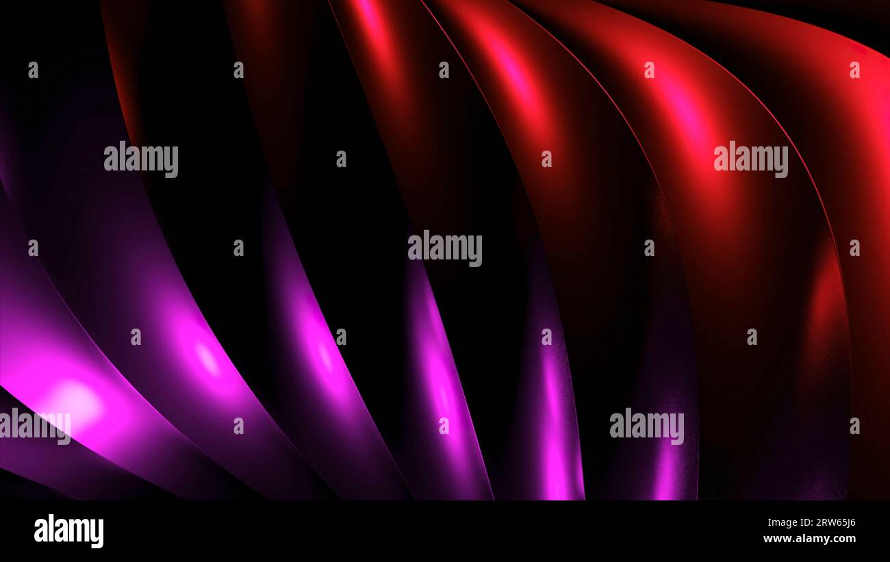 Animation of colorful curved lines moving in tangle. Design. 3D lines ...