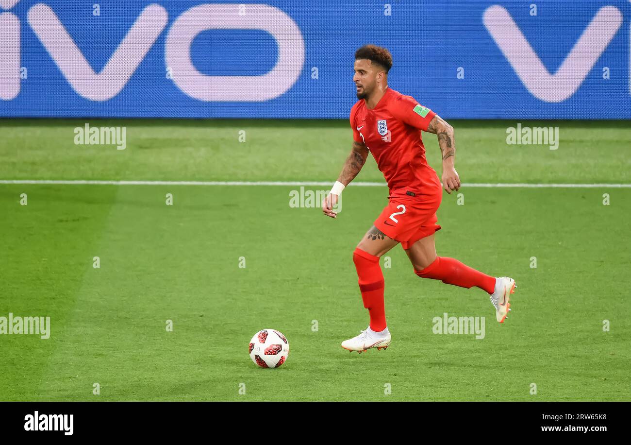 Moscow, Russia – July 3, 2018. England national football team right ...