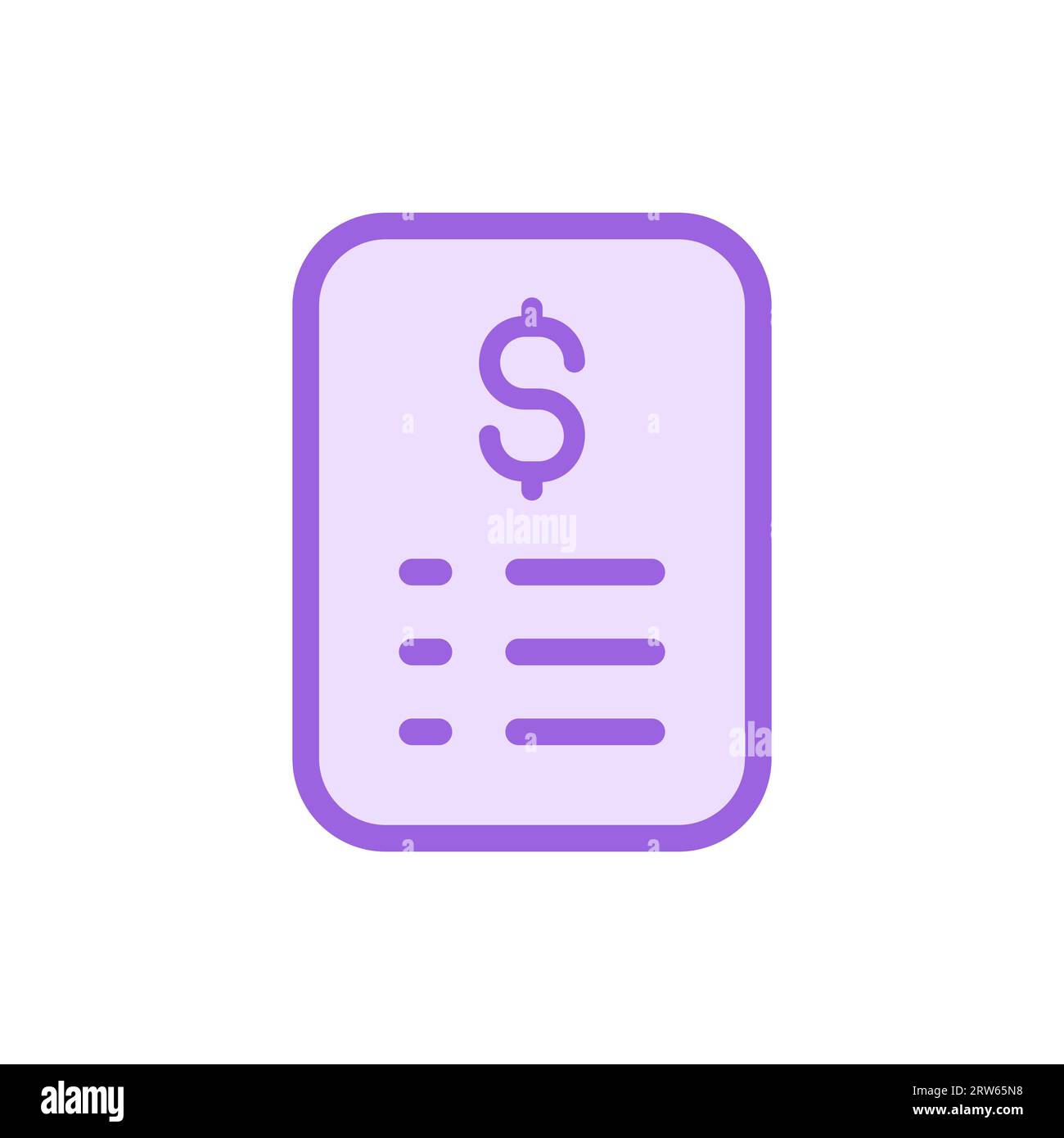 Check price line icon Cut Out Stock Images & Pictures - Alamy