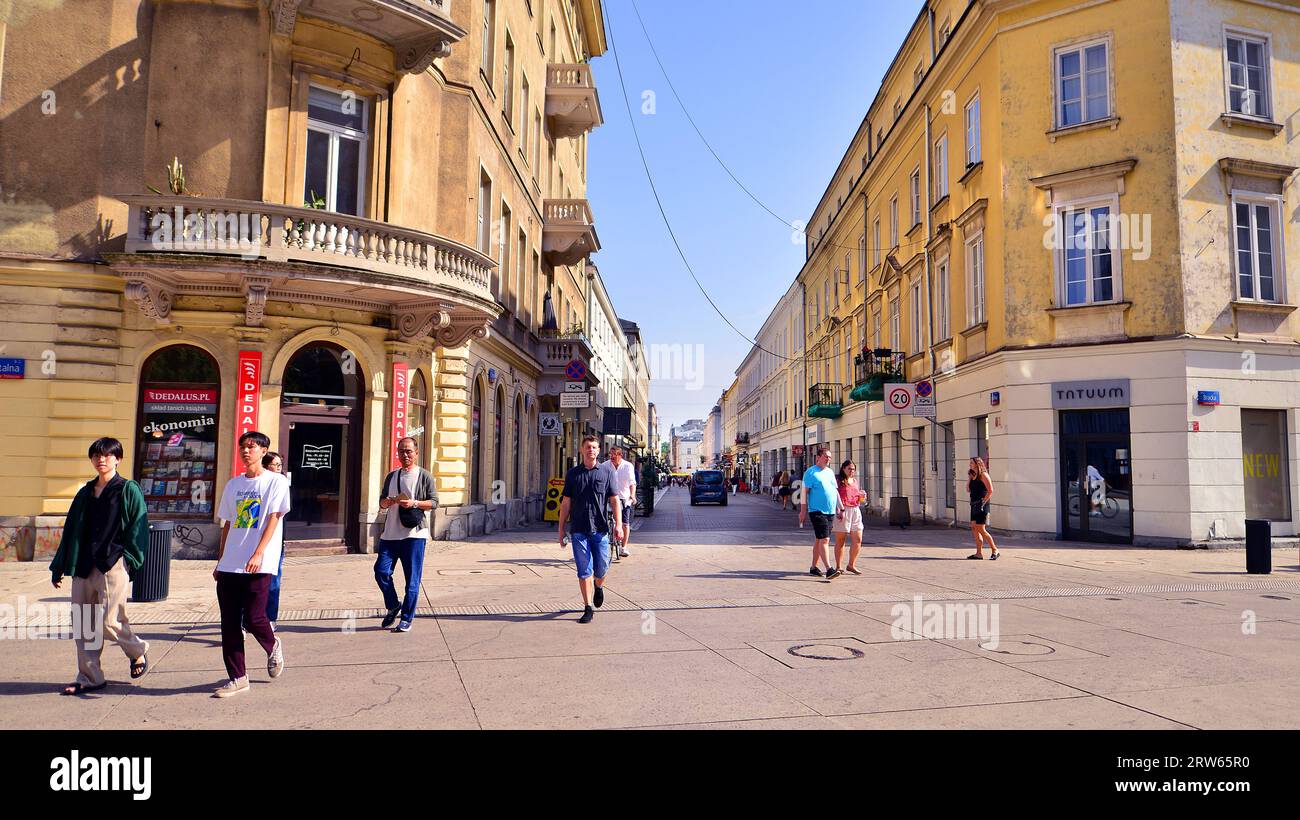 Warsaw, Poland. 10 September 2023. Five Corners Square, where people ...