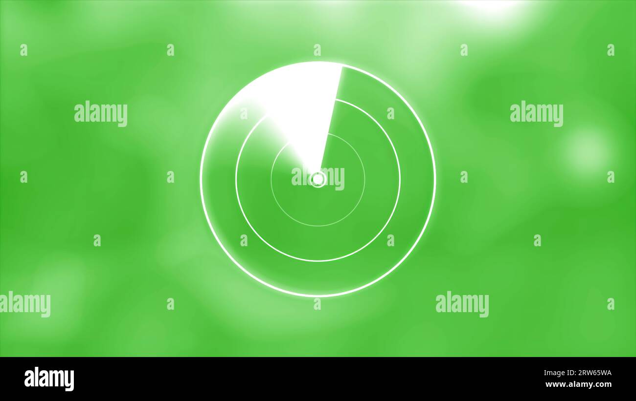Animation Of Rotating Radar Line Motion Simple Navigation Radar On Colored Background