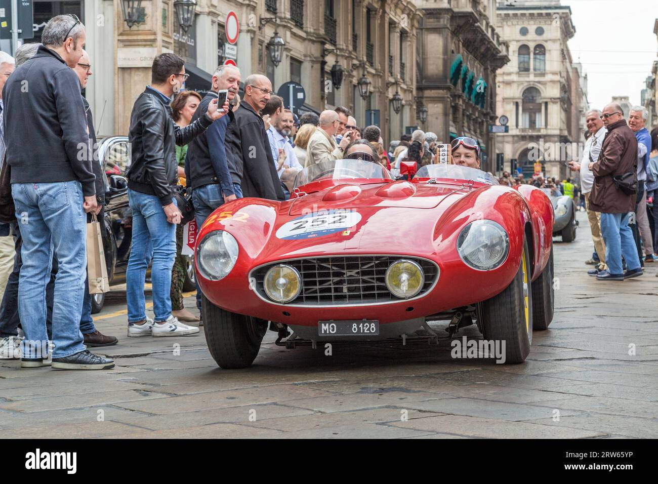 MILAN, ITALY - MAY 19, 2018: This is the Ferrari 857s on the retro ...
