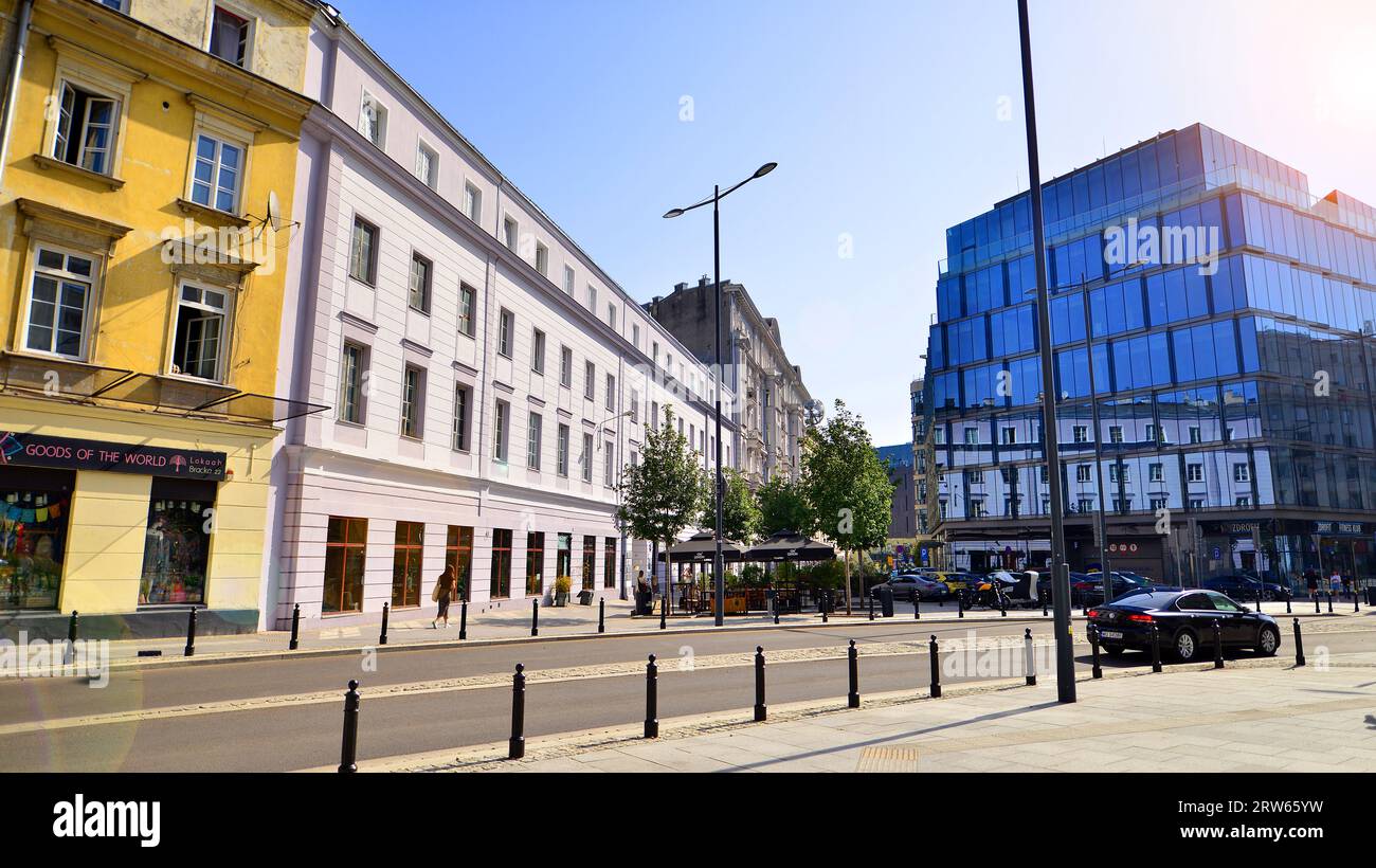 Warsaw, Poland. 10 September 2023. Five Corners Square, where people ...