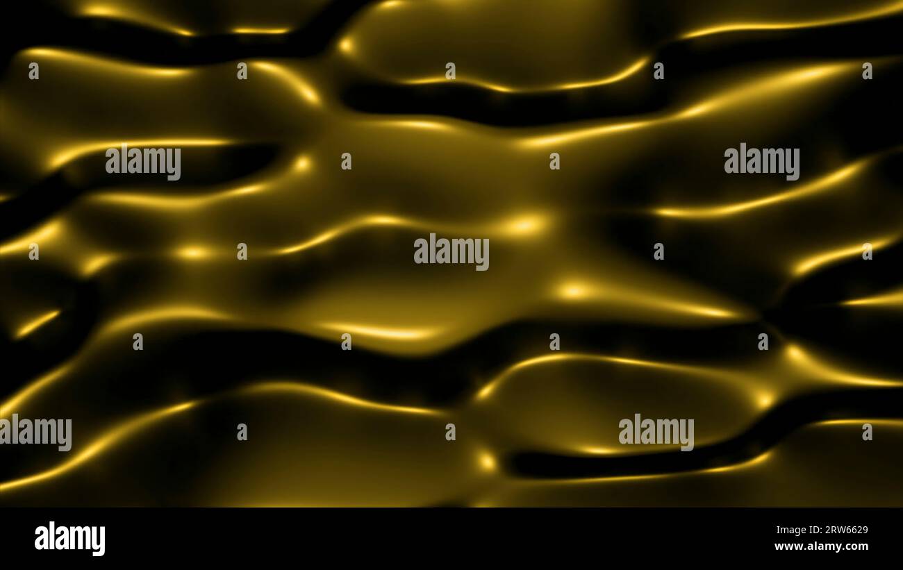 Metallic liquid with ripple lines on surface. Design. Rotating ...