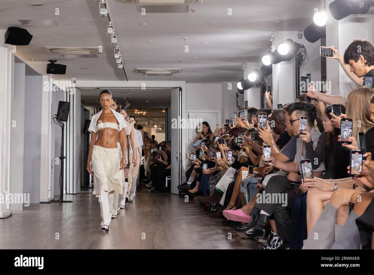 London, UK. September 17, 2023. Models on the catwalk at the J E CAI ...
