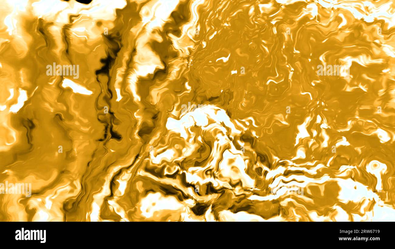 Psychedelic background with moving liquid. Motion. Liquid shiny plasma with moving streams. 3D ...