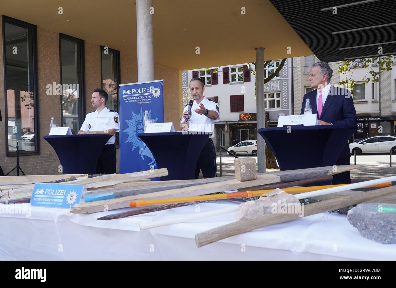 Stuttgart, Germany. 17th Sep, 2023. Timo Brenner, Chief of Police in ...