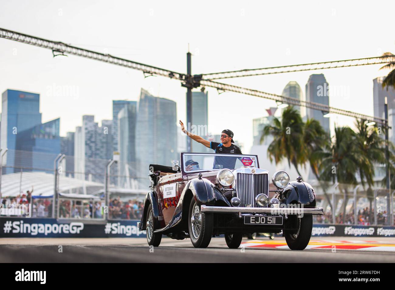 OCON Esteban (fra), Alpine F1 Team A523, portrait drivers parade des ...