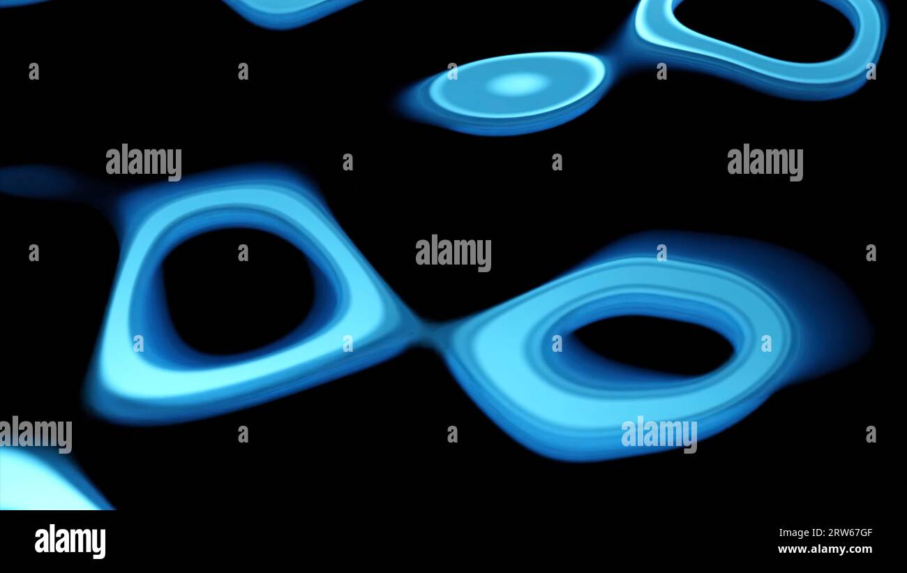 Liquid pattern of moving lines. Design. Linear 3d spots move with ...