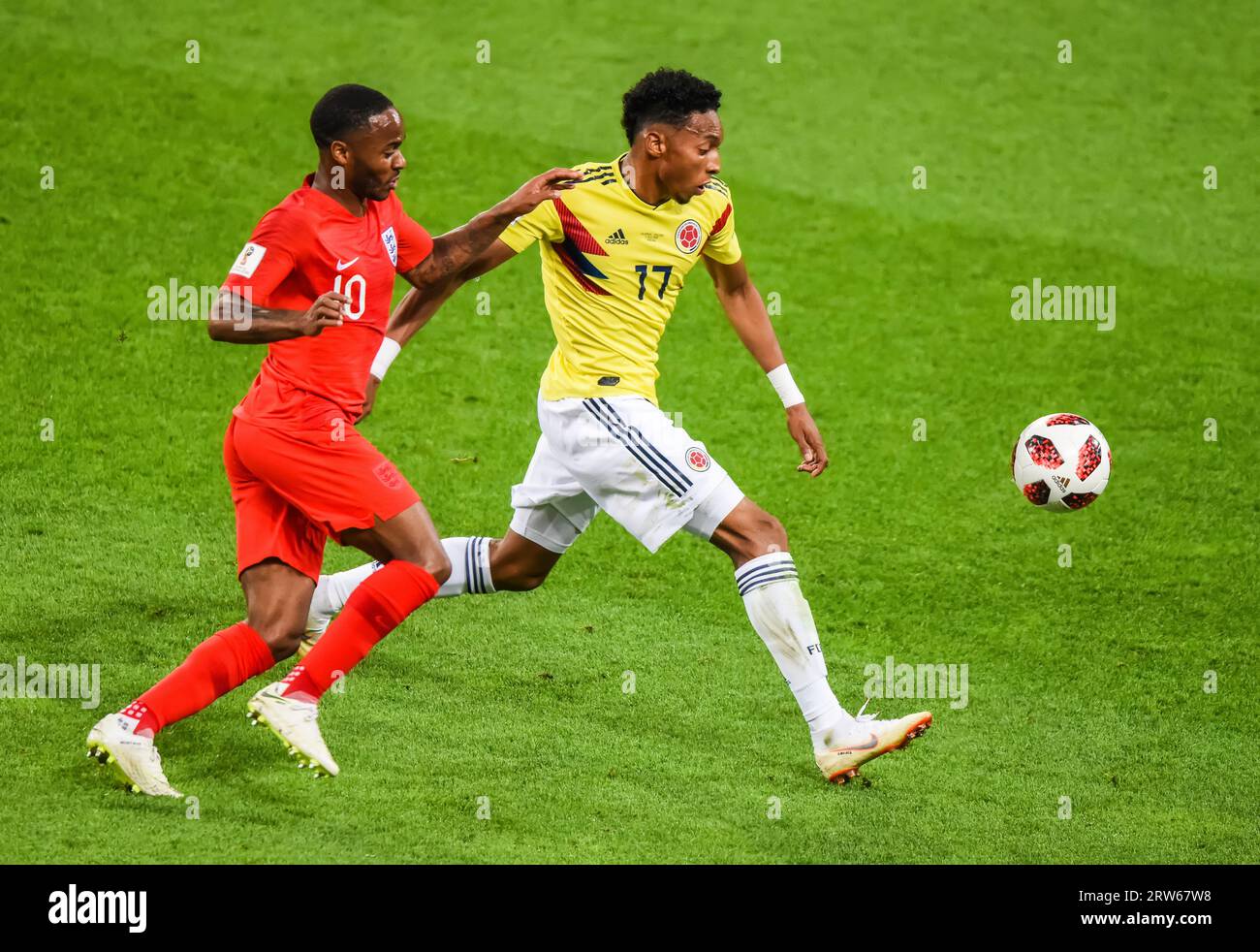 Moscow, Russia – July 3, 2018. England national football team winger ...
