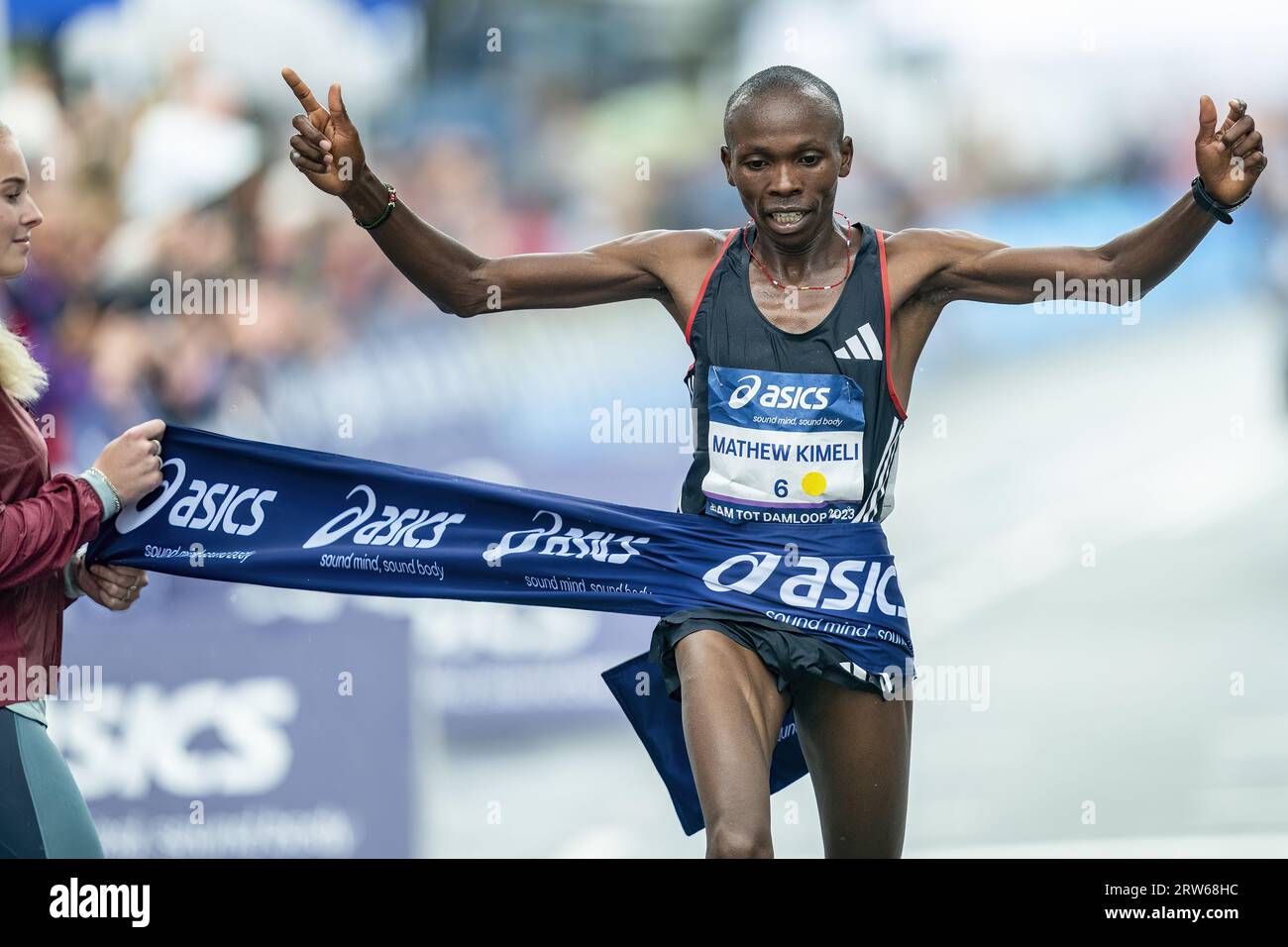 ZAANDAM - Mathew Kimeli crosses the line as the winner of the 37th ...