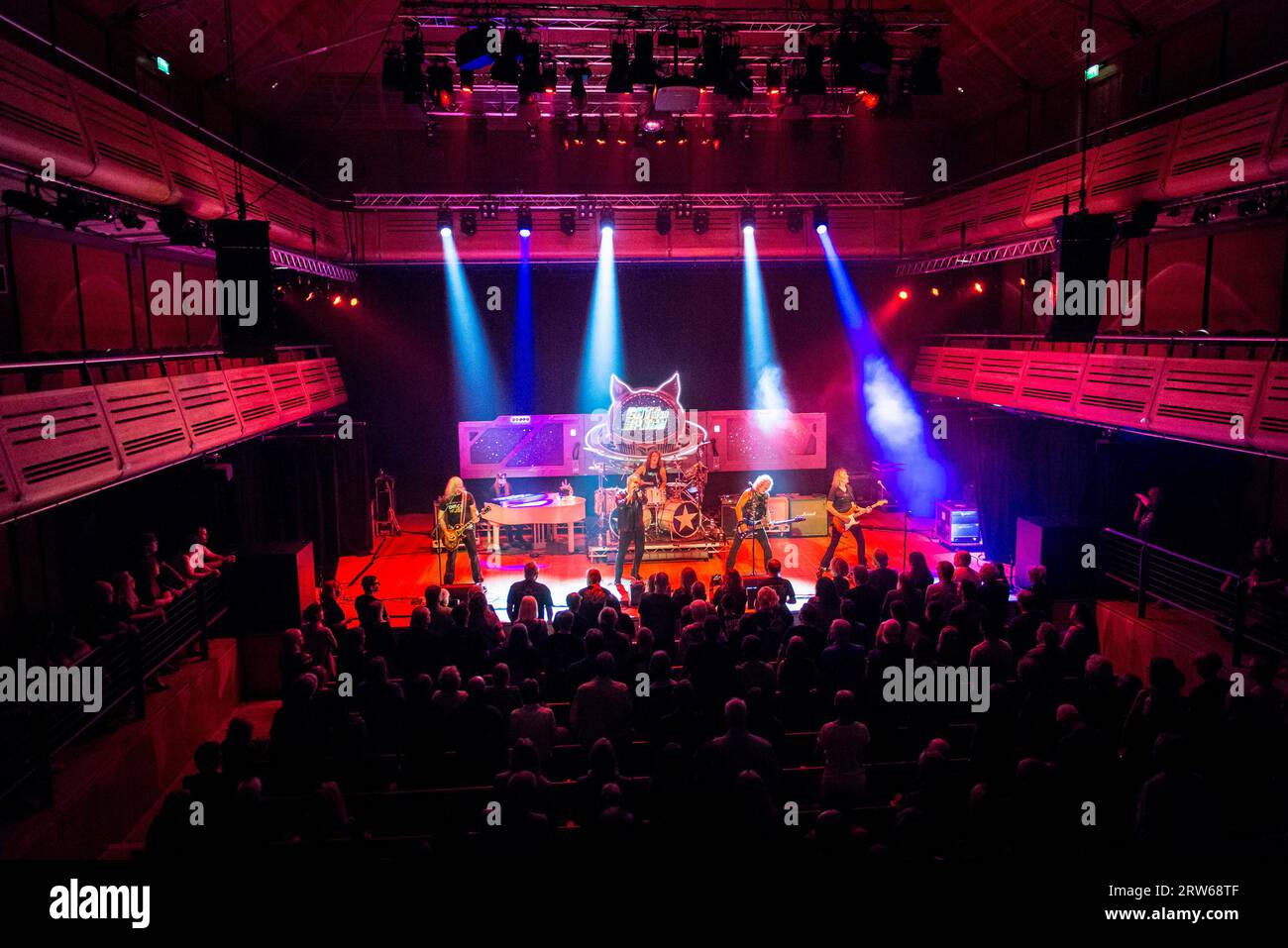 Cats In Space on stage at The Apex Stock Photo - Alamy