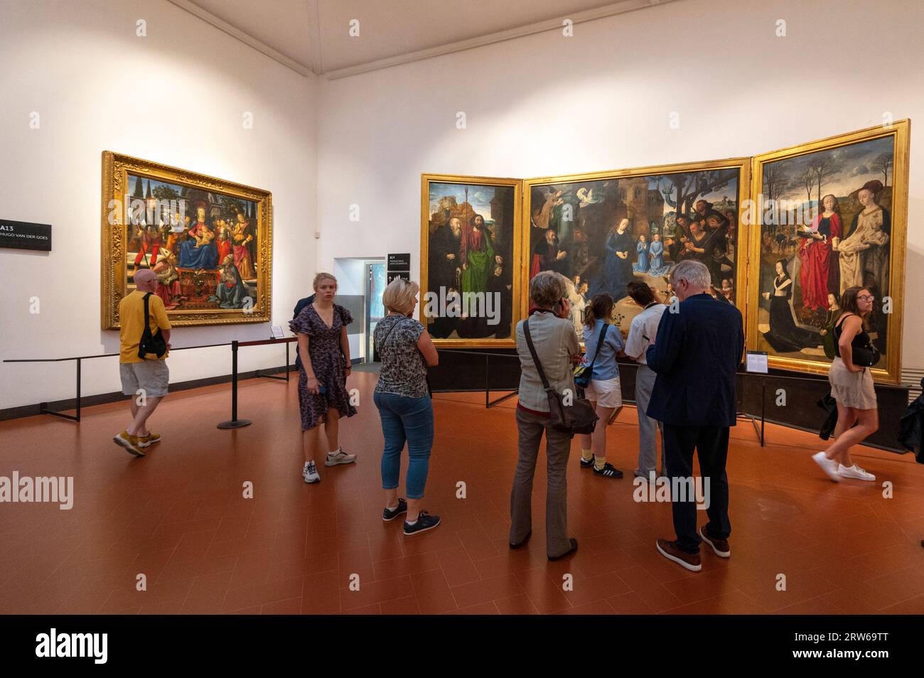 Northern Renaissance oil paintings on wood by Flemish artist Hugo van ...