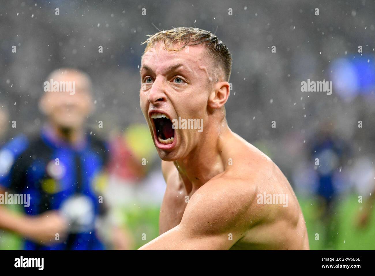 Milano, Italy. 16th Sep, 2023. Davide Frattesi (16) of Inter scores for ...