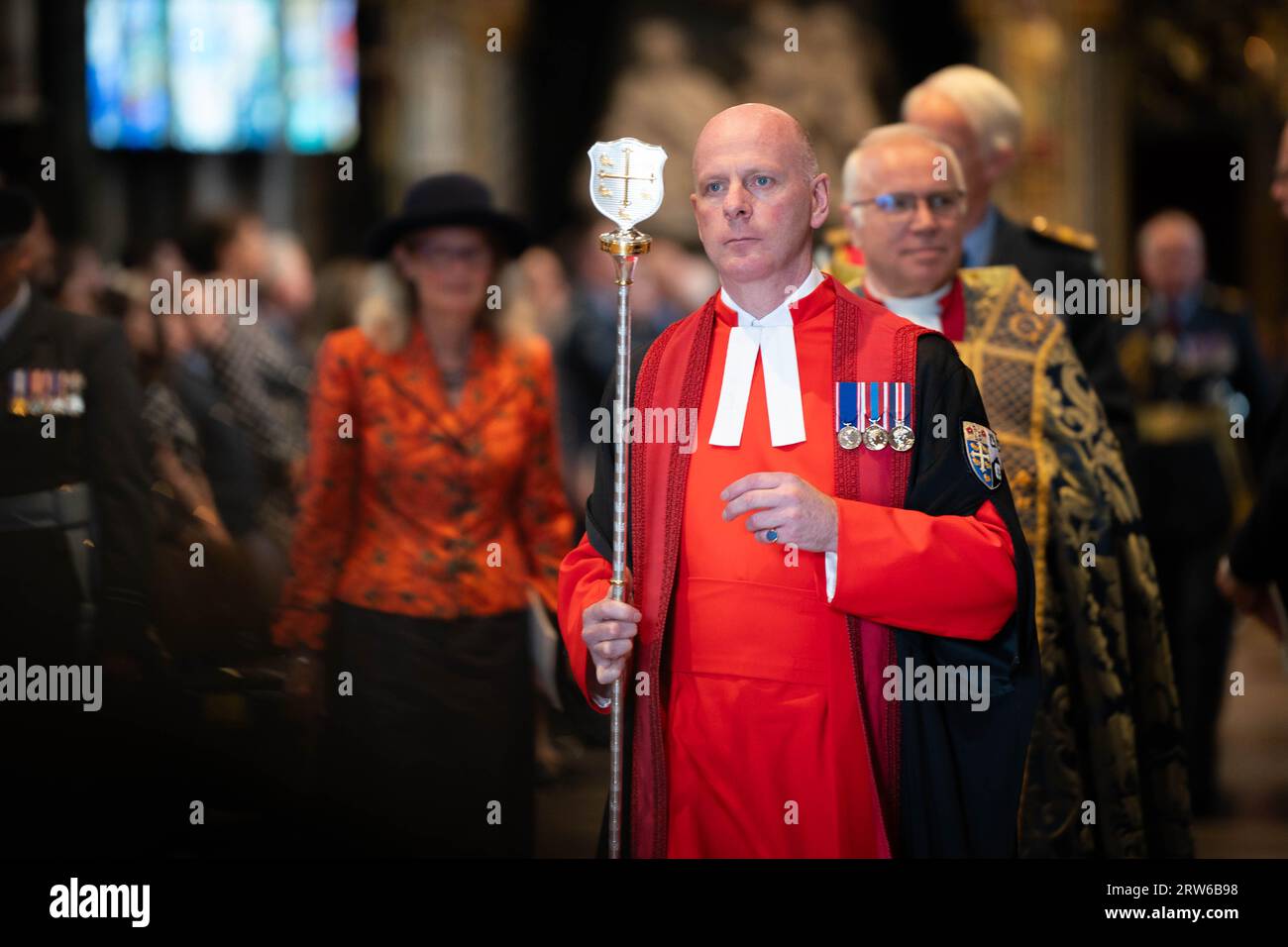 The Dean's Verger during the annual Battle of Britain service at ...