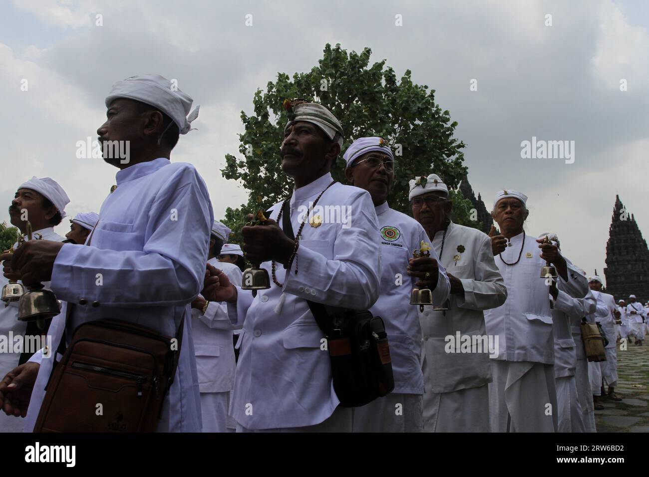 Sleman, Yogyakarta, Indonesia. 17th Sep, 2023. Hindu devotees take part ...