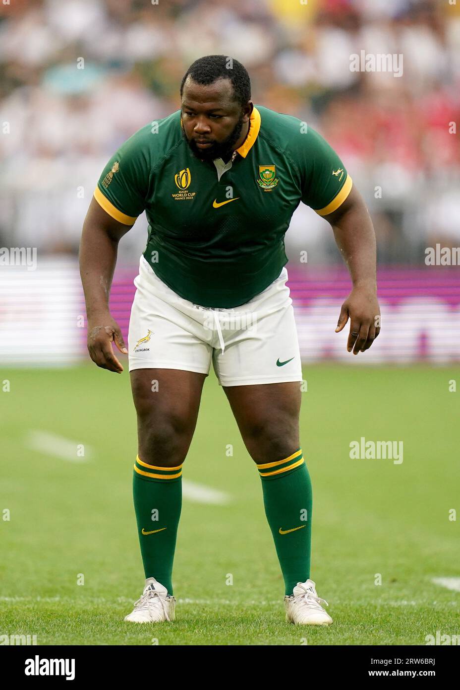 South Africa's Ox Nche in action during the Rugby World Cup 2023, Pool ...