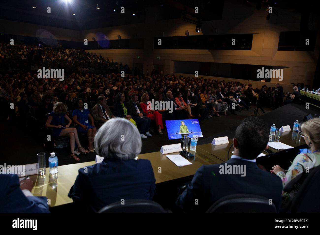 Brussels, Belgium. 15th Sep, 2023. People at the conference hall in ...