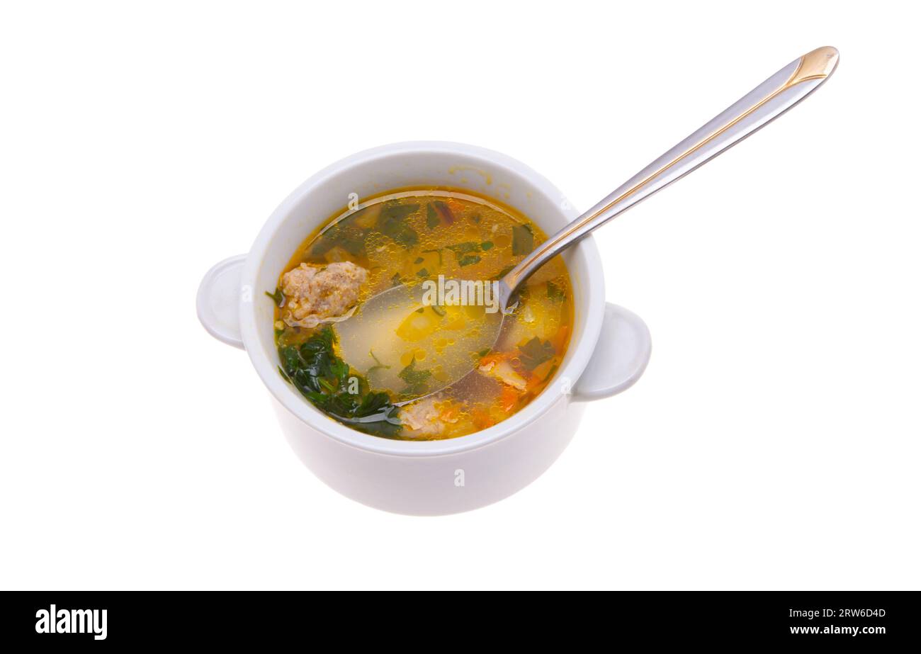 Coconut chicken soup Cut Out Stock Images & Pictures - Alamy