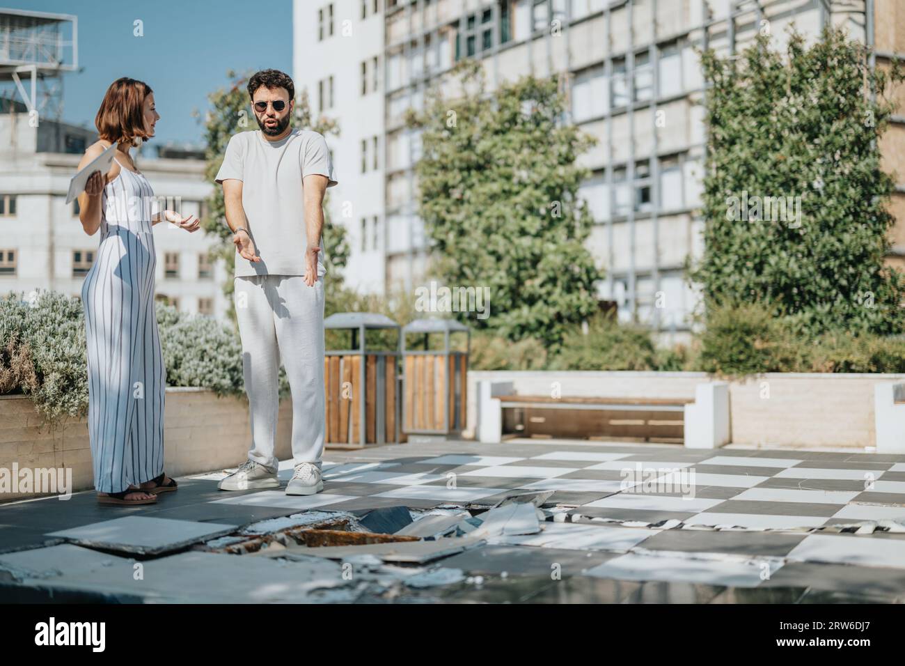 Modernized urban architecture after construction hi-res stock ...