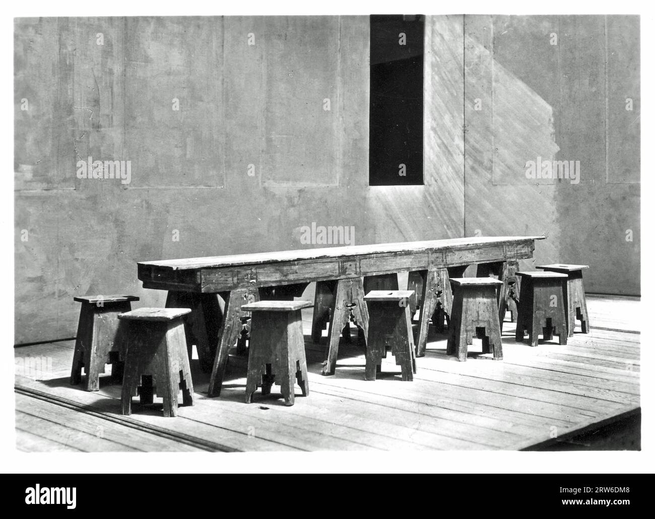 Vintage photo of the Communion Table ( abendmahltisch) in the Passion ...