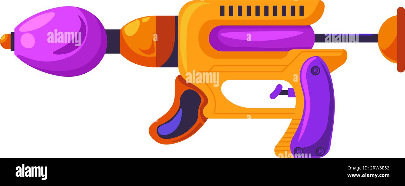 Water gun, isolated plastic plaything for children. Summer activities ...