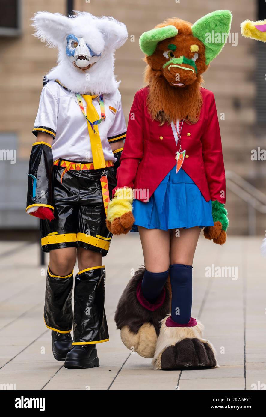 People in costume at the Sheffield Anime & Gaming Con at the Mercure ...