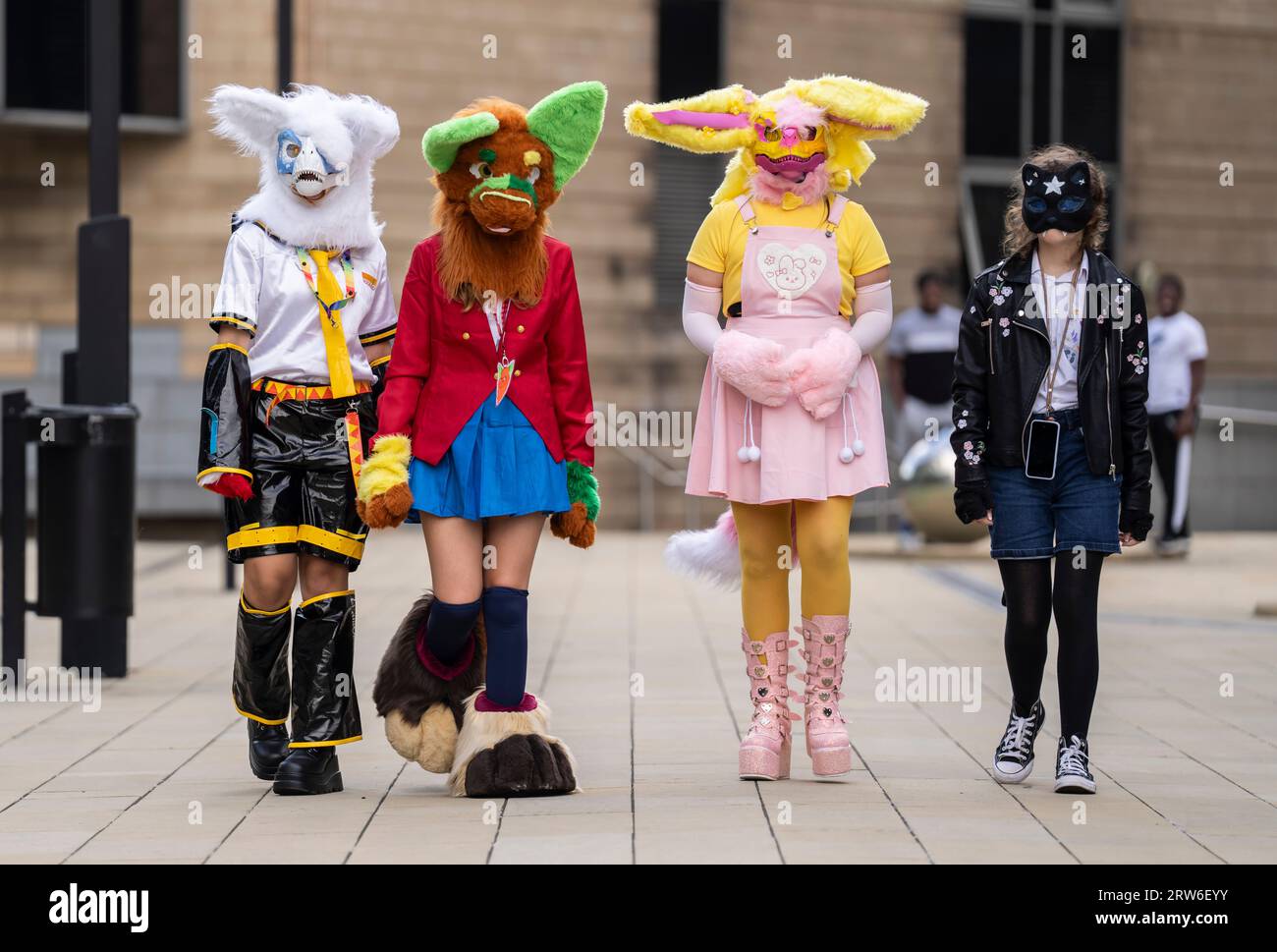 People in costume at the Sheffield Anime & Gaming Con at the Mercure ...