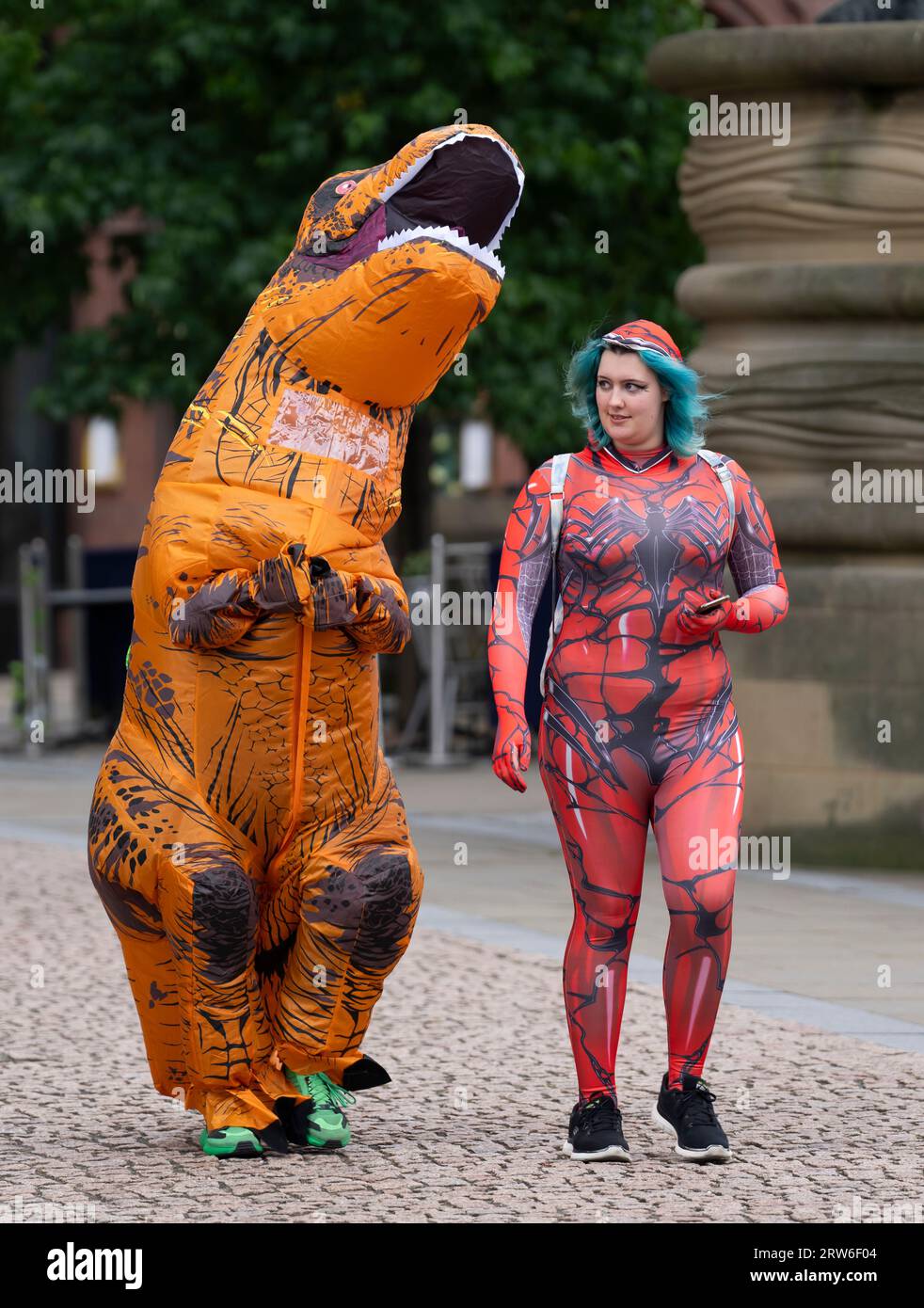 People in costume at the Sheffield Anime & Gaming Con at the Mercure ...