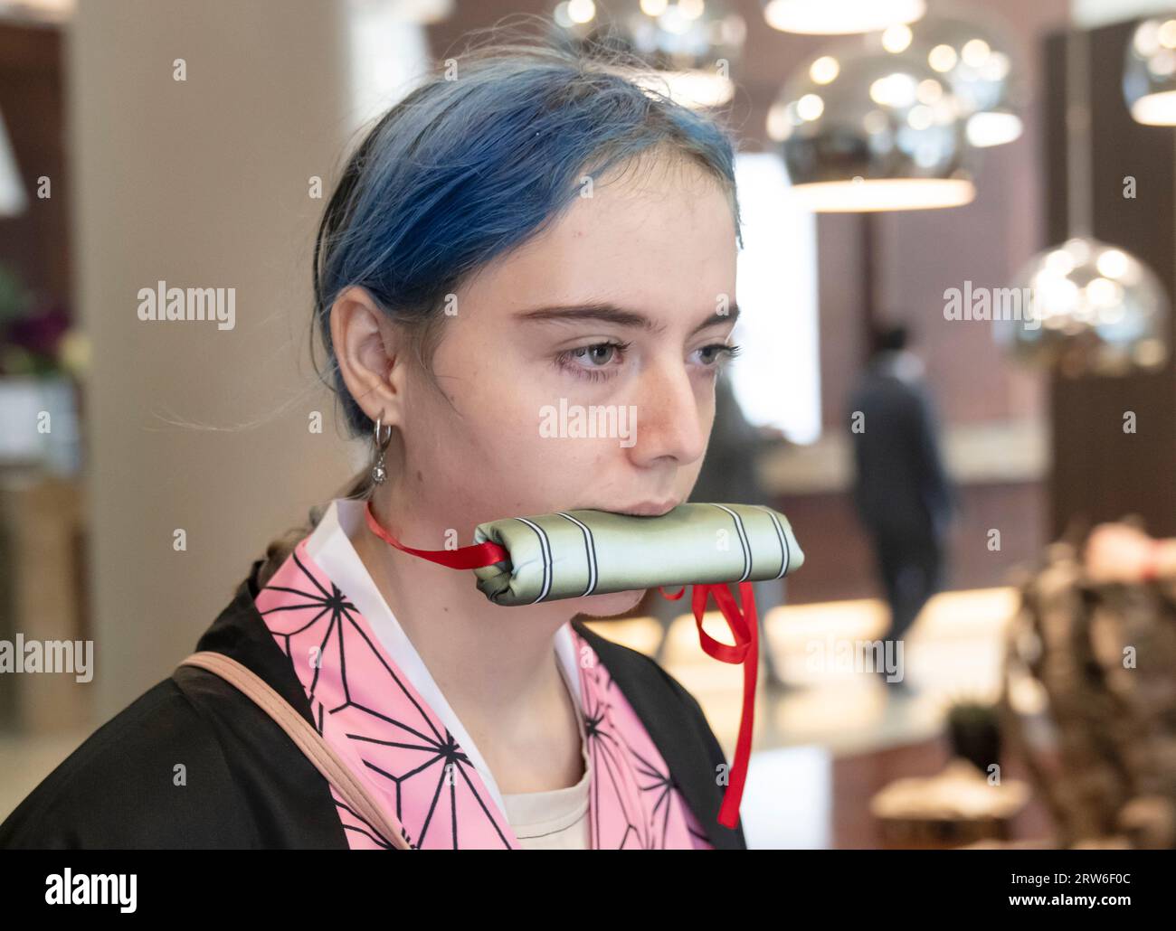 A person in costume at the Sheffield Anime & Gaming Con at the Mercure ...