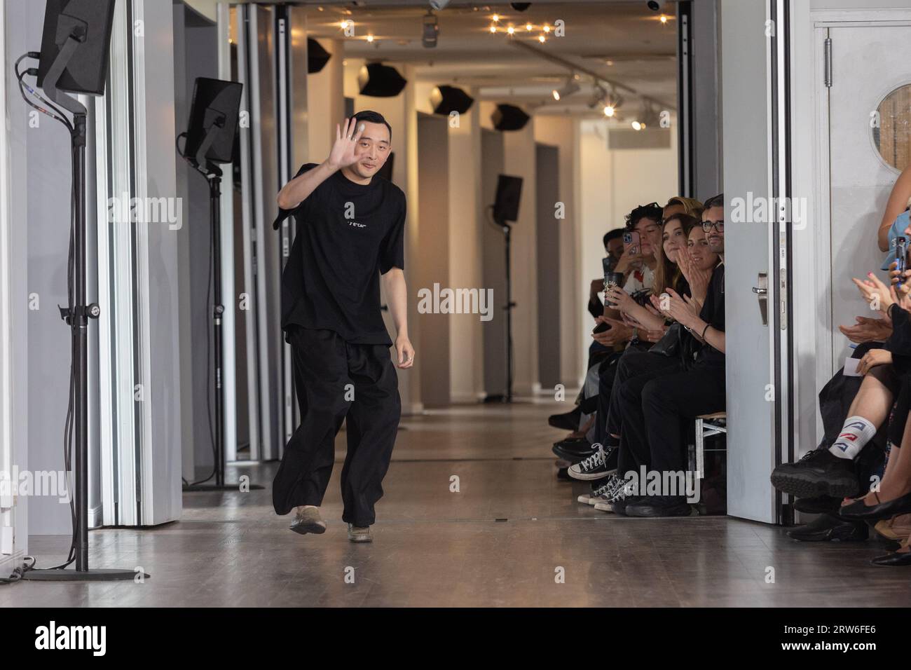 London, UK. September 17, 2023. Designer Jiaen Cai at the J E CAI ...